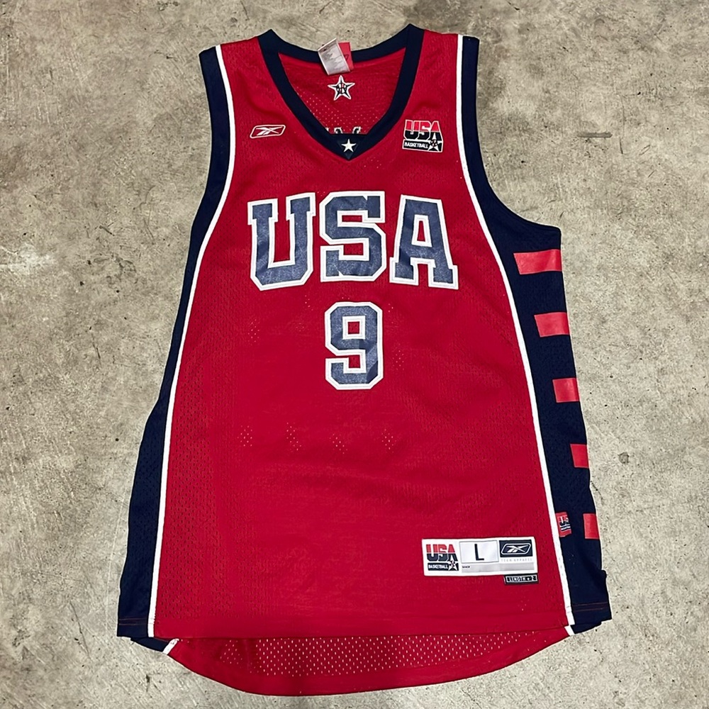 Lebron James Team Usa 2004 Athens Olympics #9 Reebok … - Gem